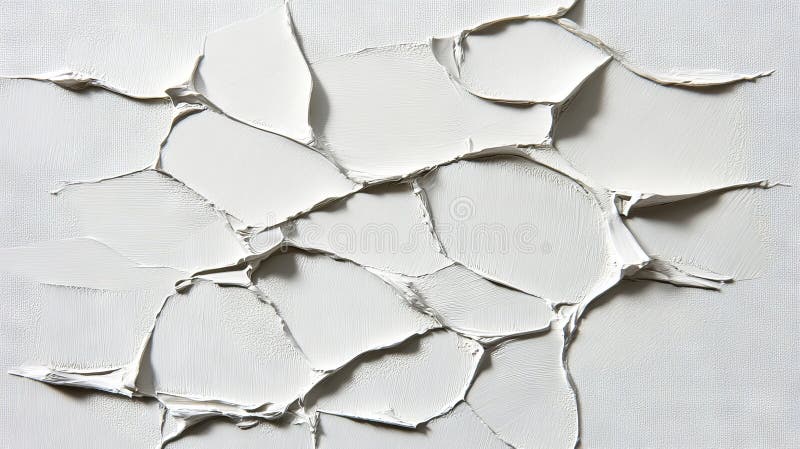 An Abstract White Surface Featuring Textured Paint and Layered ...