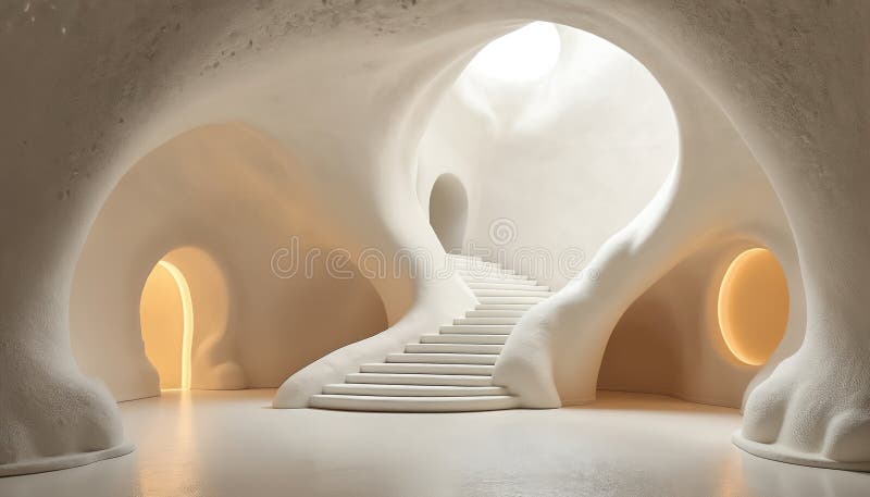 Abstract White Surreal Space Architecture Stock Illustrations – 2,973 ...