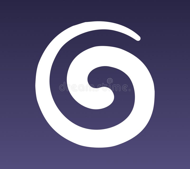 An Abstract White Swirl on a Blue Background, Symbolizing Movement and ...