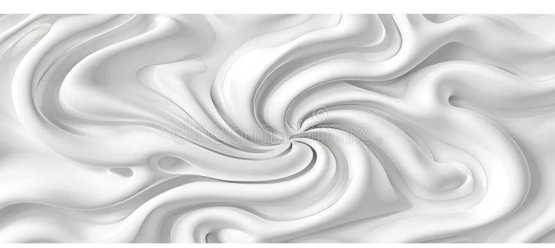Abstract White Swirl 3D Rendered Background, Smooth Textile Texture ...