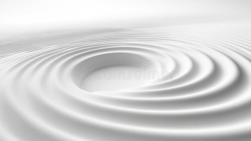 Abstract White Swirl: Smooth Cream Vortex Texture Stock Illustration ...