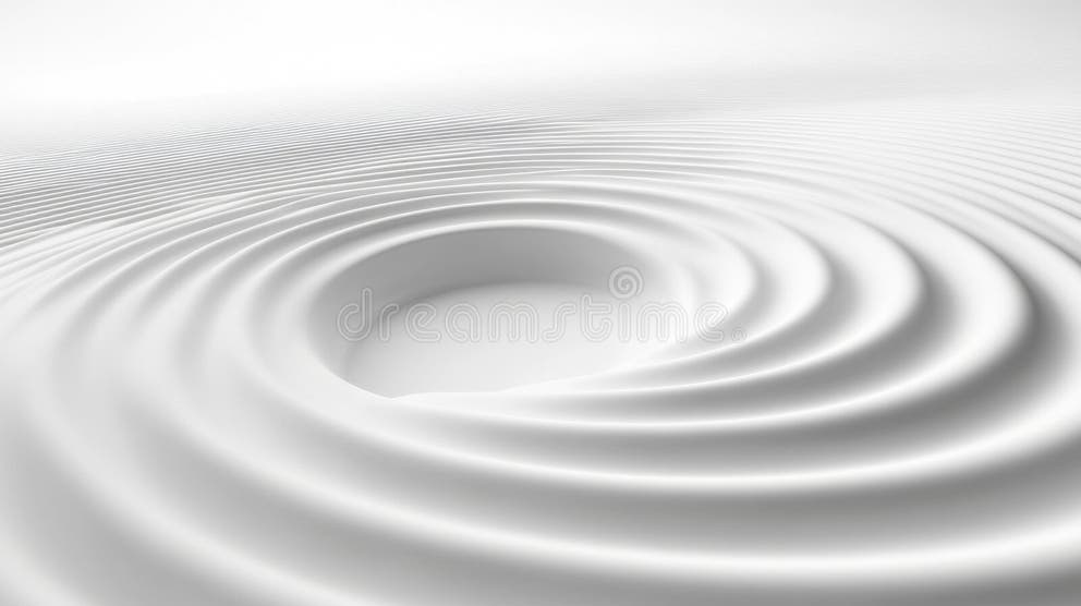 Abstract White Swirl: Smooth Cream Vortex Texture Stock Illustration ...