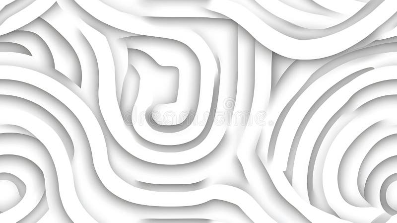 Abstract White Swirling Lines Pattern Background Stock Illustration ...