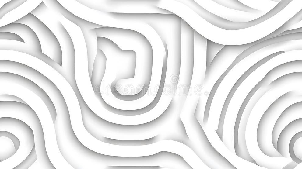 Abstract White Swirling Lines Pattern Background Stock Illustration ...