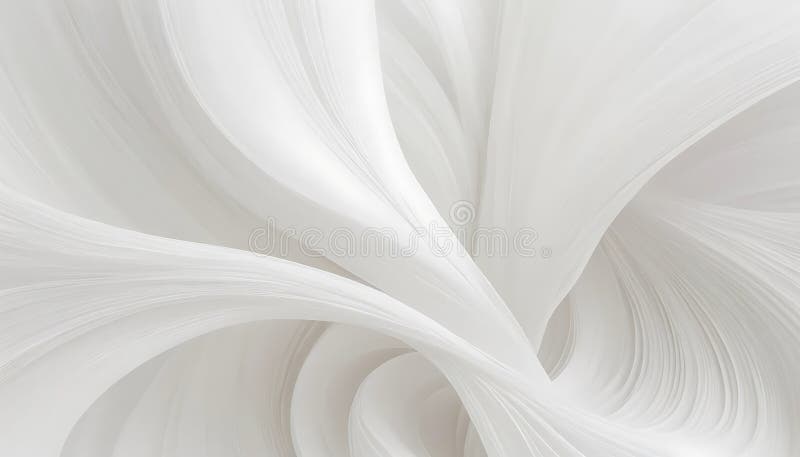 Abstract White Swirls Background with Flowing Lines and Elegant Curves ...