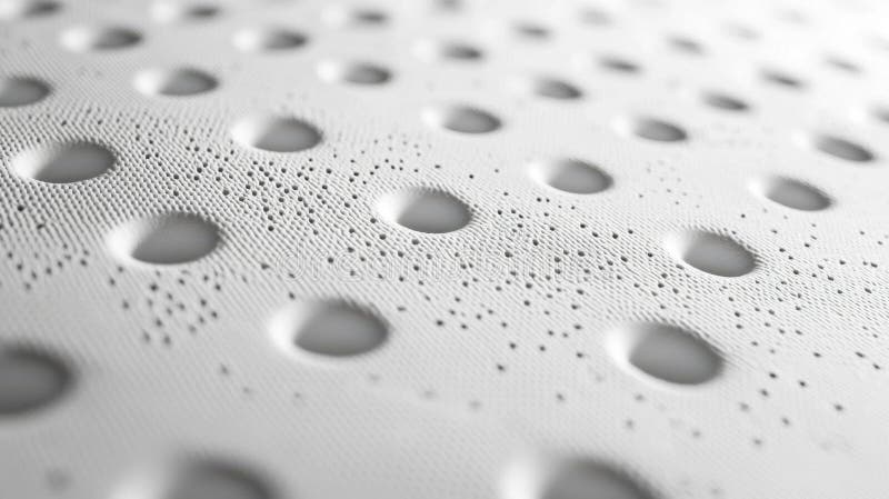Abstract White Texture Background with 3D Holes Stock Illustration ...