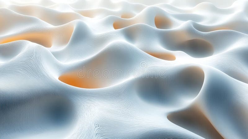 Abstract White Texture, Flowing Curves, Light Background, Design ...