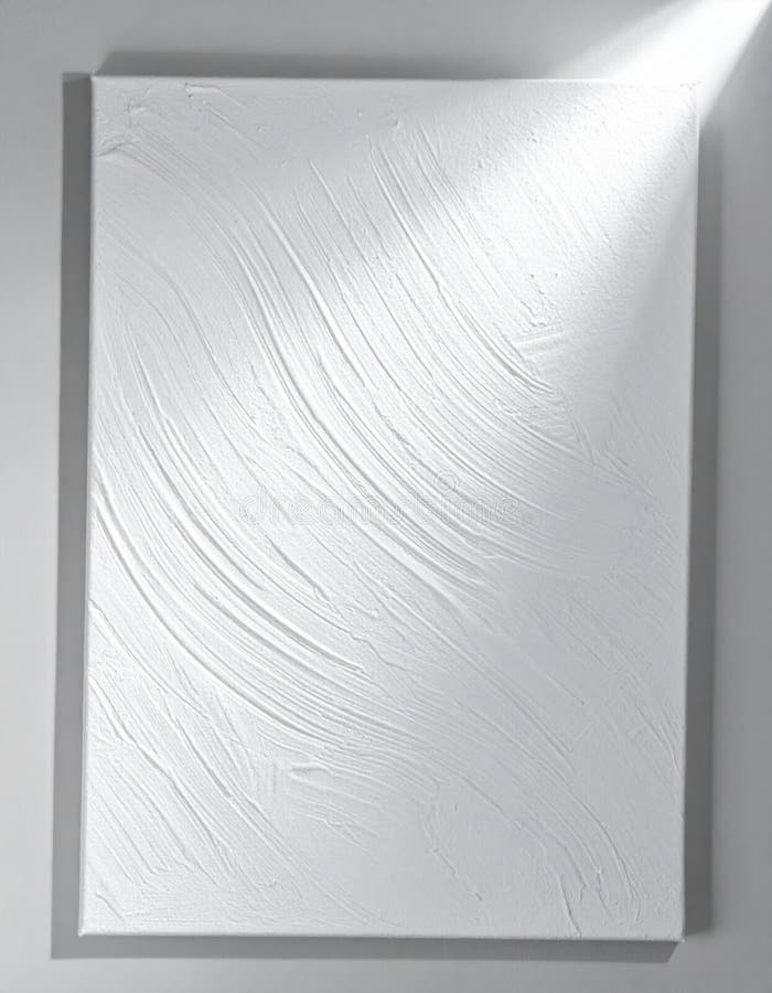 Abstract White Texture Painting with Subtle Light and Shadow Stock Illustration - Illustration ...