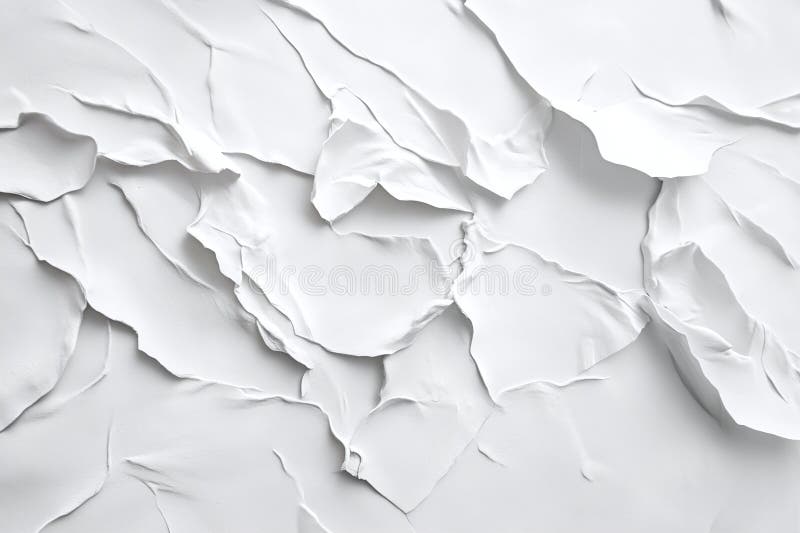 Abstract White Textured Background of Irregular Paper Layers with ...