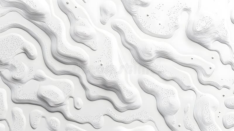 Abstract White Textured Landscape Design Stock Illustration ...