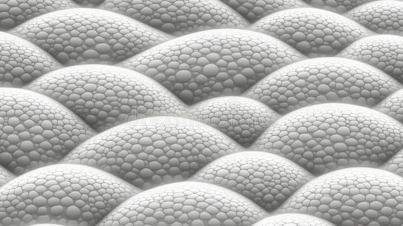 Abstract White Textured Waves with a Smooth, Rounded Surface. Stock ...