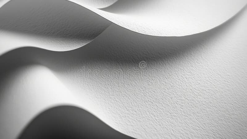 Abstract White Textured Waves Undulating Surface Stock Illustration ...