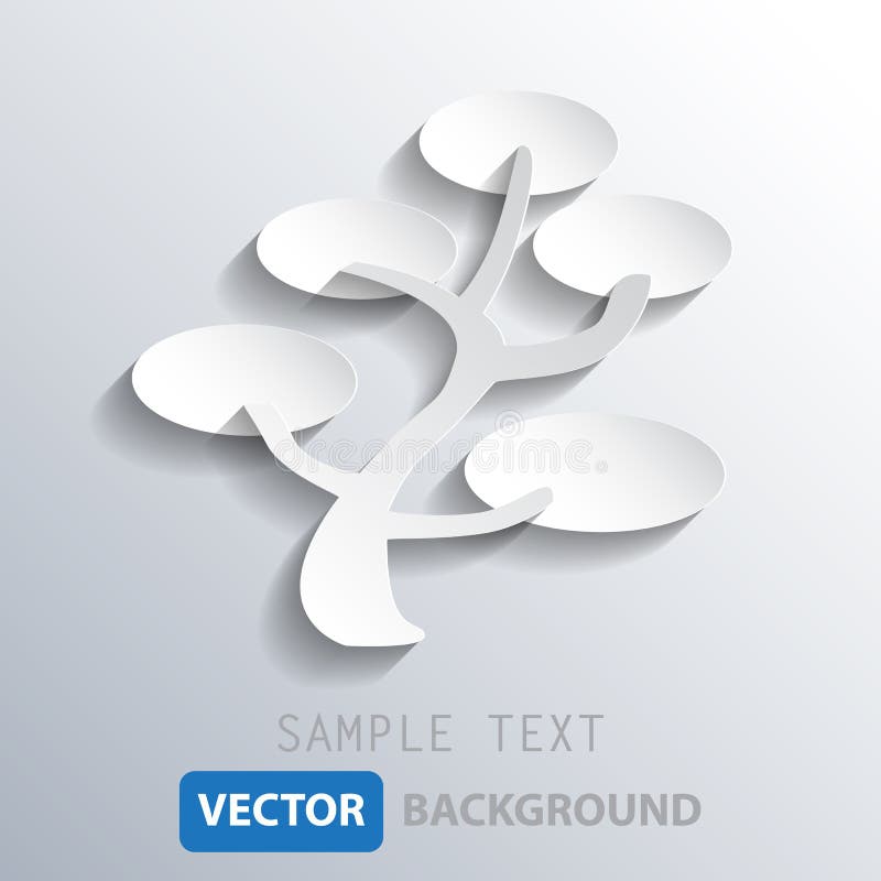 Abstract White Tree Background, Vector Eps10 Stock Vector ...