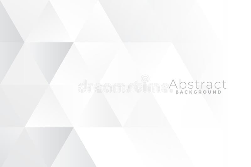 Abstract White Triangles Background Design Stock Vector - Illustration ...