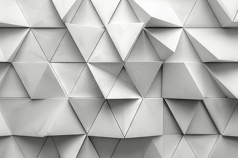 Abstract White Triangles Background with a Grey Color, in the Style of ...