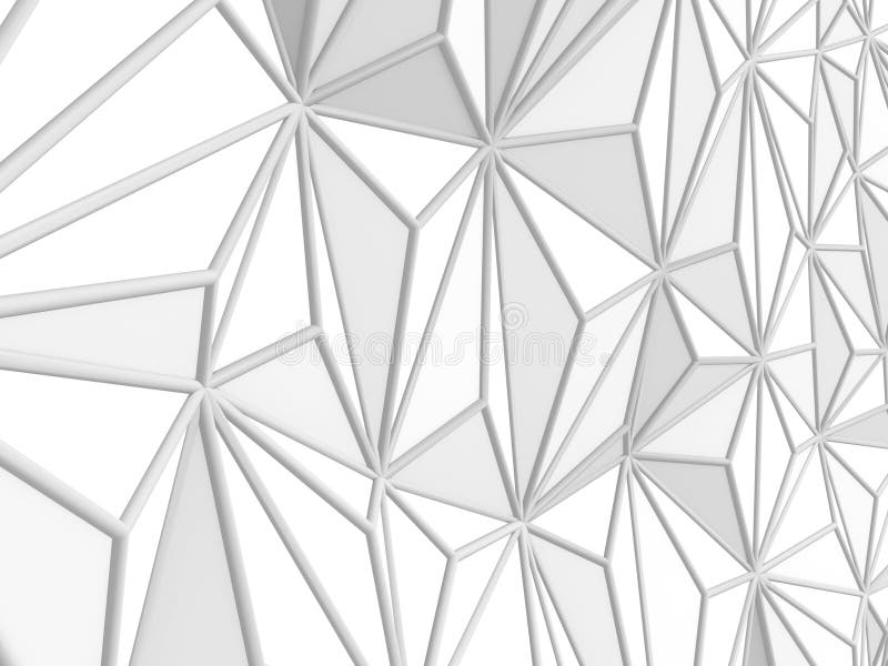 Abstract White Triangular Poligon Background Stock Illustration ...
