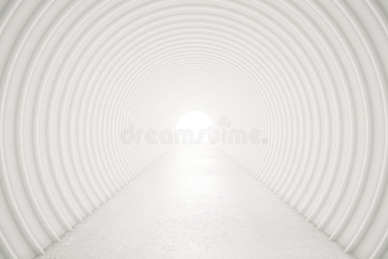 Abstract white tunnel stock illustration. Illustration of motion - 70461067