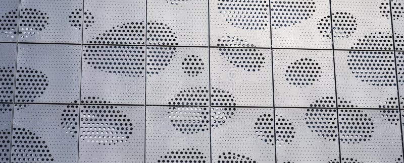 Abstract White Wall Pattern of a Futuristic Facade. Stock Photo - Image ...