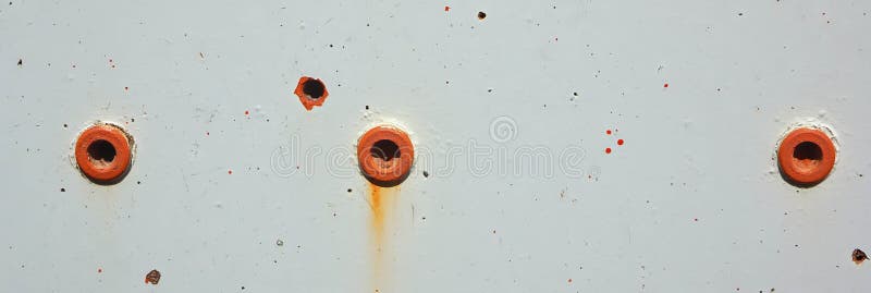 Abstract White Wall Surface with Nail Holes and Rust Marks for Design ...