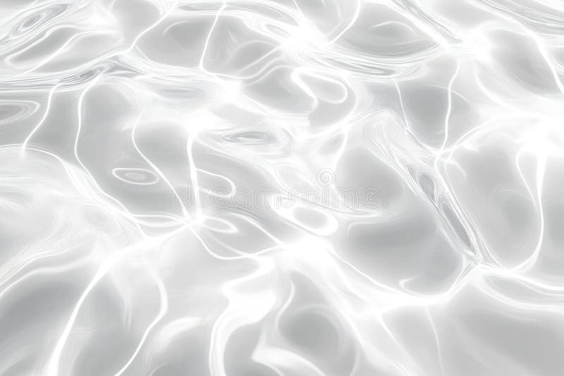 Abstract White Water Texture with Light Reflections. Fluid Design with ...