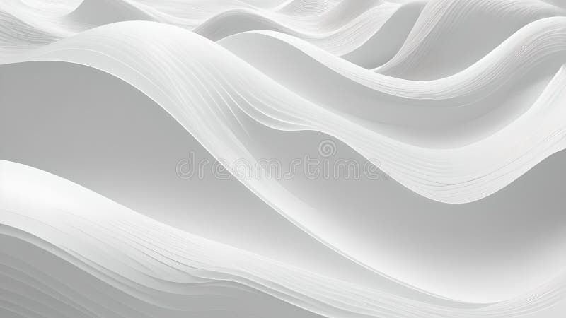 Abstract White Wave Background Design Stock Illustration - Illustration ...