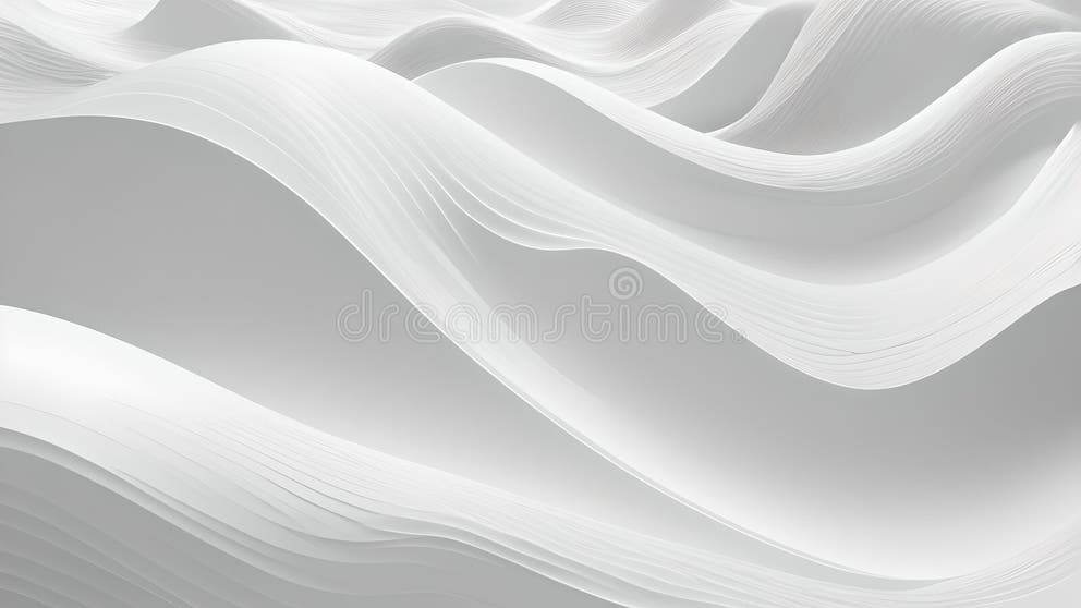 Abstract White Wave Background Design Stock Illustration - Illustration ...