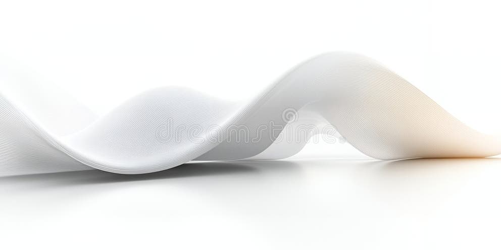 Abstract White Wave Background Design Modern Elegant Smooth 3D Render ...
