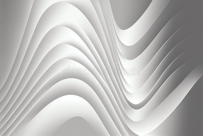 Abstract White Wave Background. White Graphic Line Wallpaper Created ...