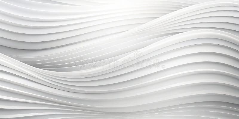 Abstract White Wave Background with Minimalist Graphic Illustration ...
