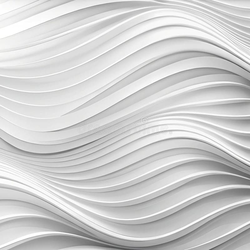 Abstract White Wave Background with Minimalist Graphic Illustration ...