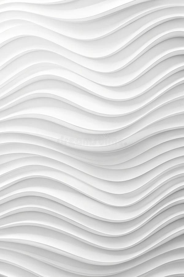 Abstract White Wave Background with Minimalist Graphic Illustration ...
