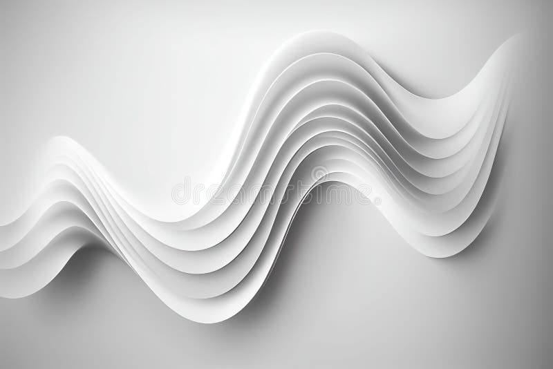Abstract White Wave Background. White Graphic Line Wallpaper Created ...