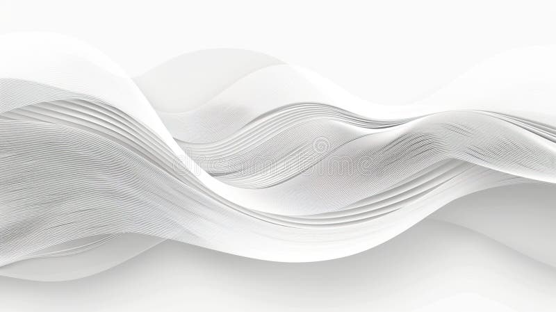 Abstract White Wave Design stock illustration. Illustration of curvy ...