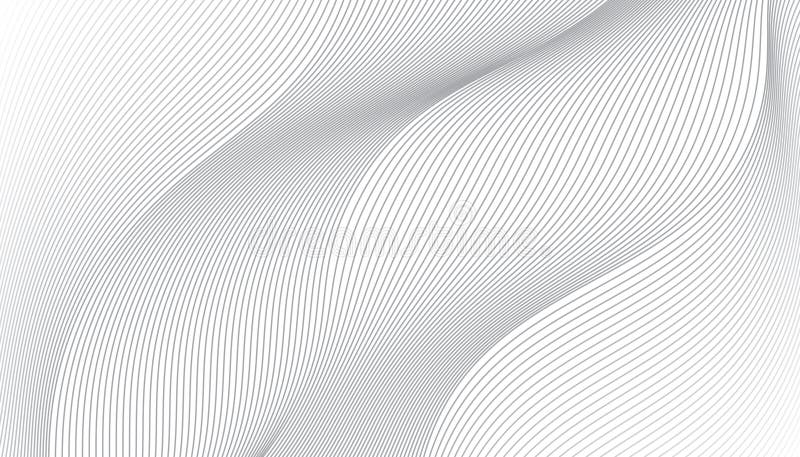 Abstract White Wave Line Pattern Background. Vector Illustration Stock ...