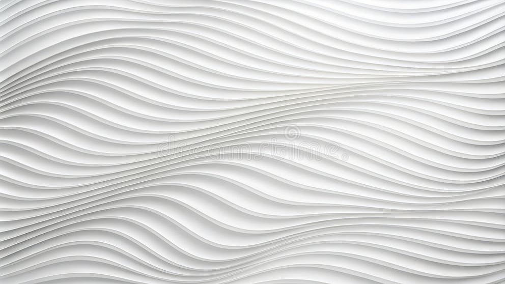 Abstract White Wave Pattern Background Texture for Design. Generative ...