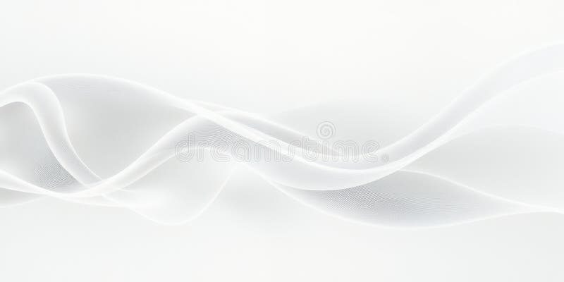 Abstract White Wave Pattern Elegant and Soft Stock Illustration ...