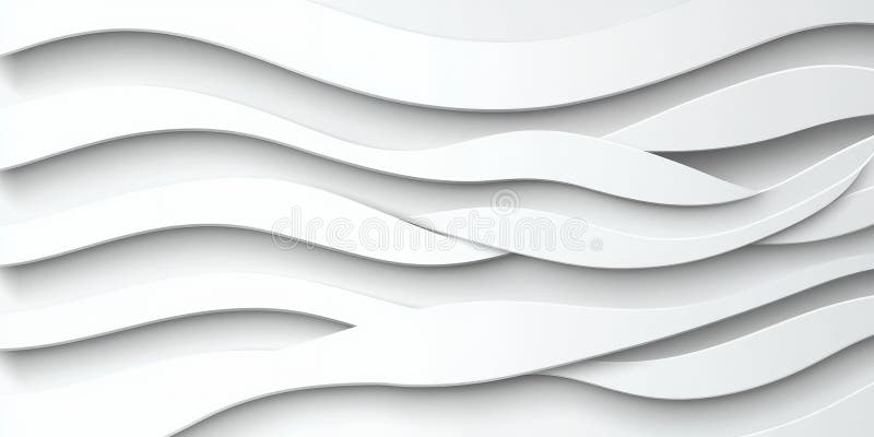 Abstract White Wave Pattern Modern 3D Rendered Background Texture ...