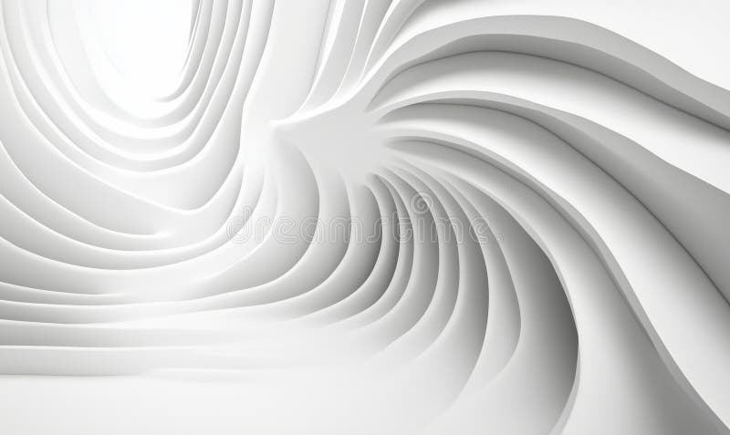 Abstract White Wave Pattern with Smooth Curves and Layers for Modern ...