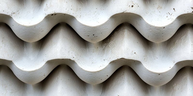 Abstract White Wave Pattern Texture Architectural Concrete Wall Detail ...