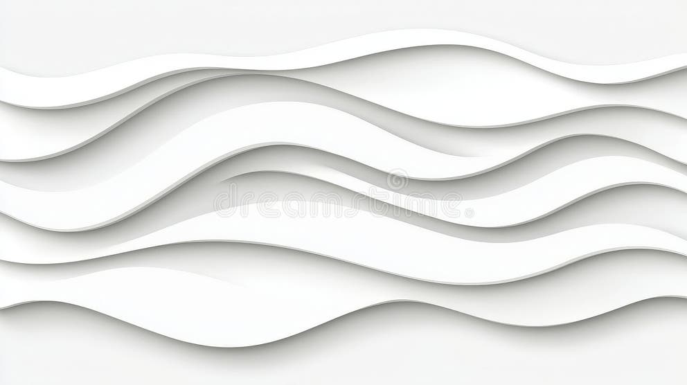 Abstract White Wave Patterns on Light Background for Modern Design and ...