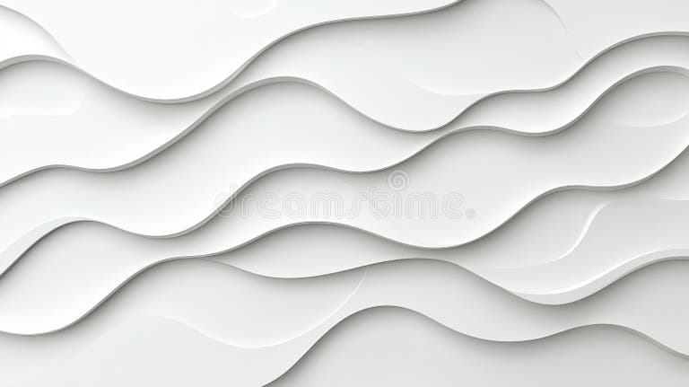 Abstract White Wave Patterns on Smooth Surface for Modern Background ...