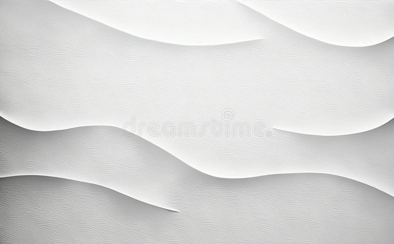 Abstract White Wave Texture: a Serene Monochrome Design Stock ...
