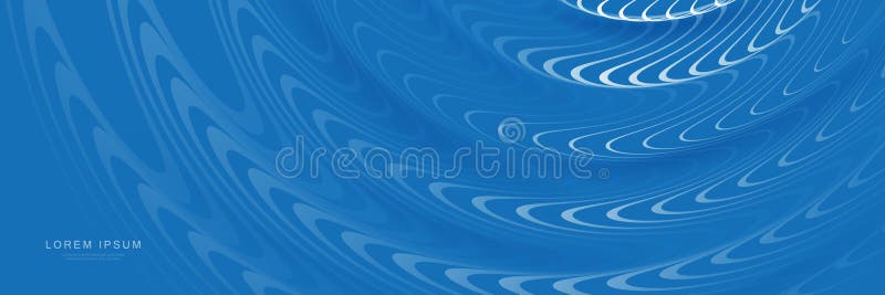 Abstract White Wave Water Lines Pattern on Blue Background. Vector ...