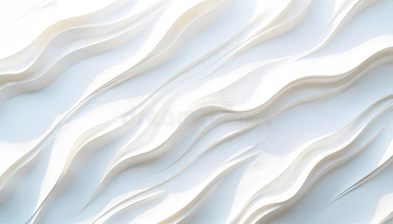 Abstract White Waves: a Serene Study in Light and Shadow Stock ...
