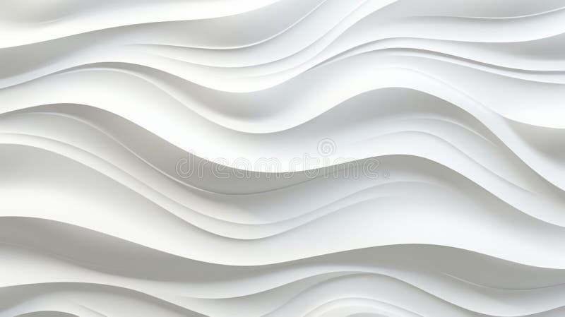 Abstract White Wavy Background. Texture of White Paint or Gypsum ...