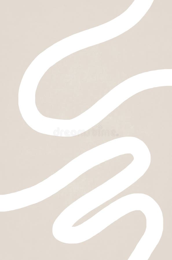 Abstract White Wavy Lines Wall Poster Wall Decor Stock Illustration ...