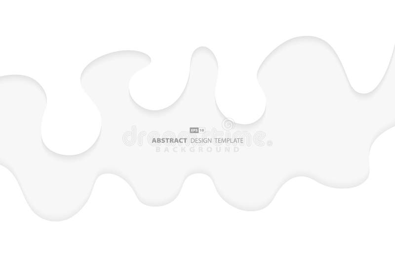 Abstract White Wavy Pattern Design Background. Illustration Vector ...