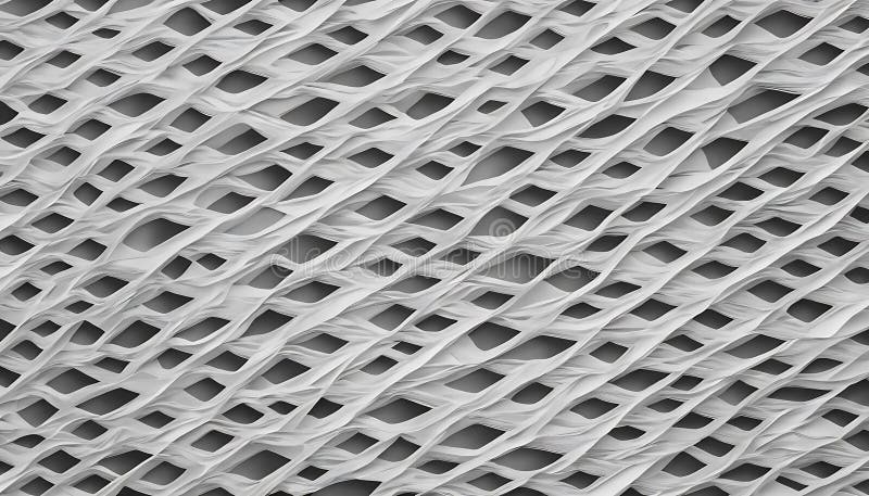 Abstract White Wavy Pattern with Shadow Overlay Stock Illustration ...