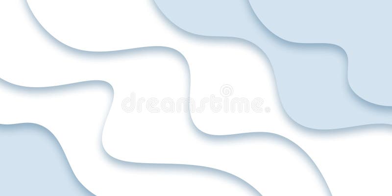 Abstract White Wavy Shape Decorative Background Modern Style Stock ...