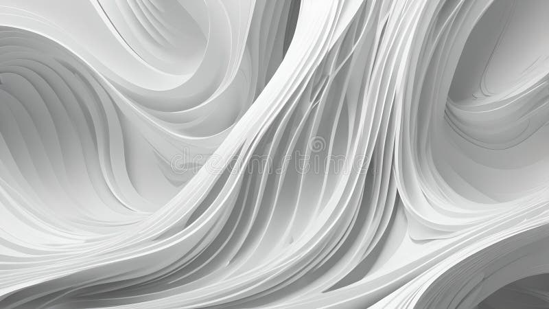 Abstract White Wavy Structure Background Stock Illustration ...